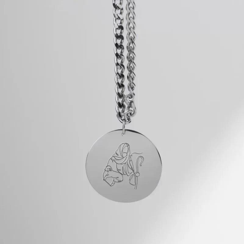 Jesus the Good Shepherd Pendant with Chain | Faith Jewelry
